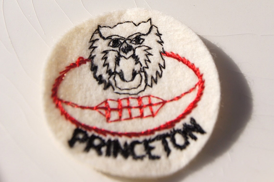 Princeton Football Vintage Applique Patches Badge Embroidery - Etsy