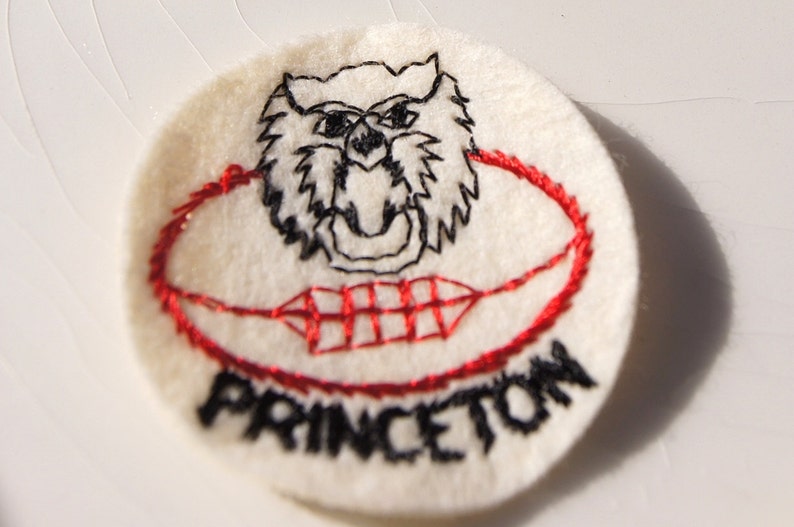 Princeton Football Vintage Applique Patches, Badge Embroidery Appliques ...