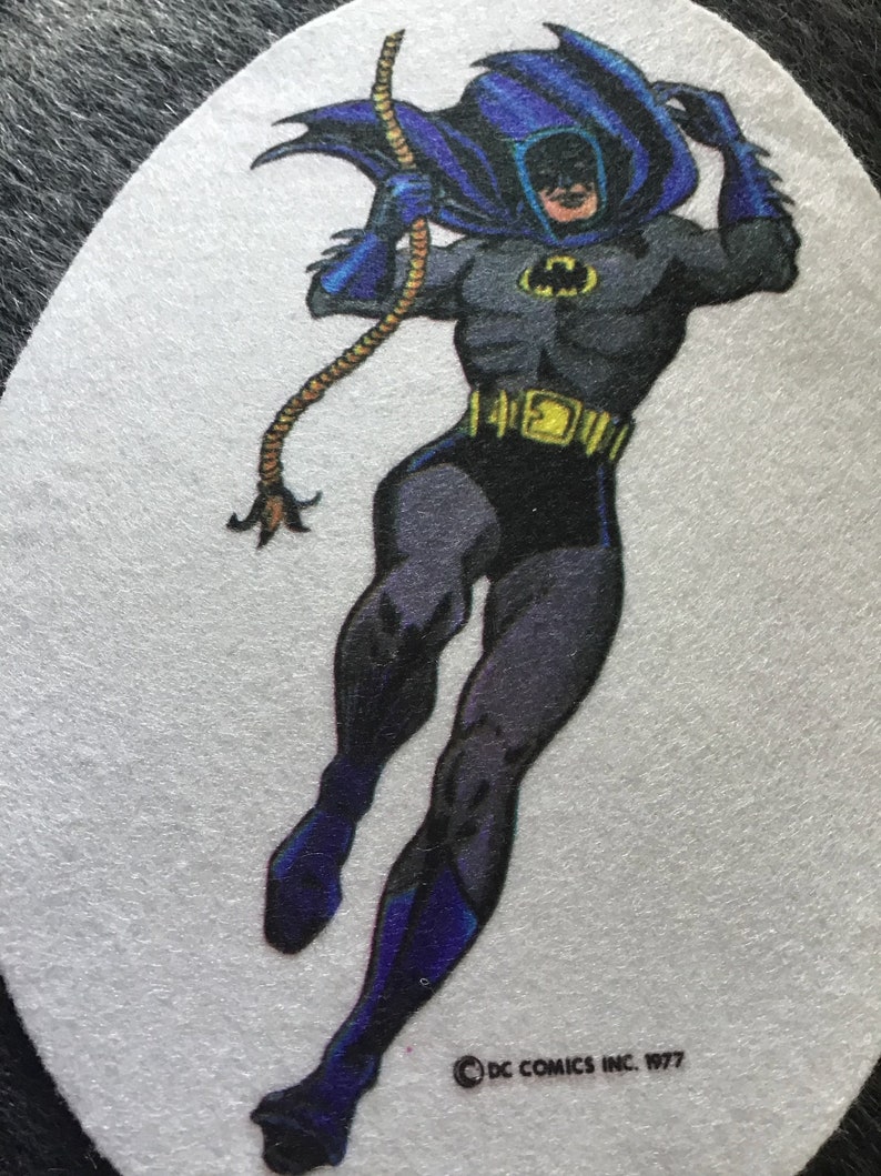Vintage 1977 Batman DC Comics Hero Large Fabric Applique Patches From ...