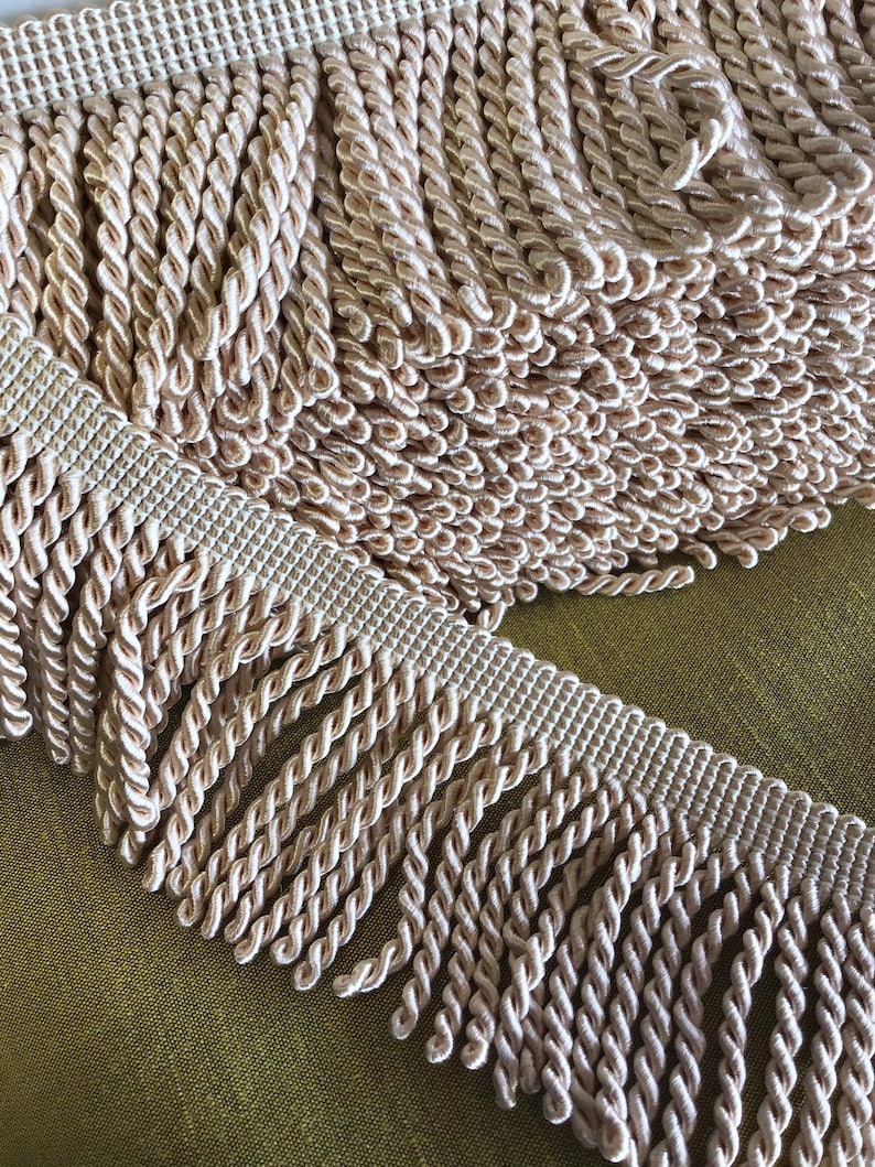 Wrights 3" CHAMPAGNE BULLION FRINGE Trim by the Yard + Discount Roll ...