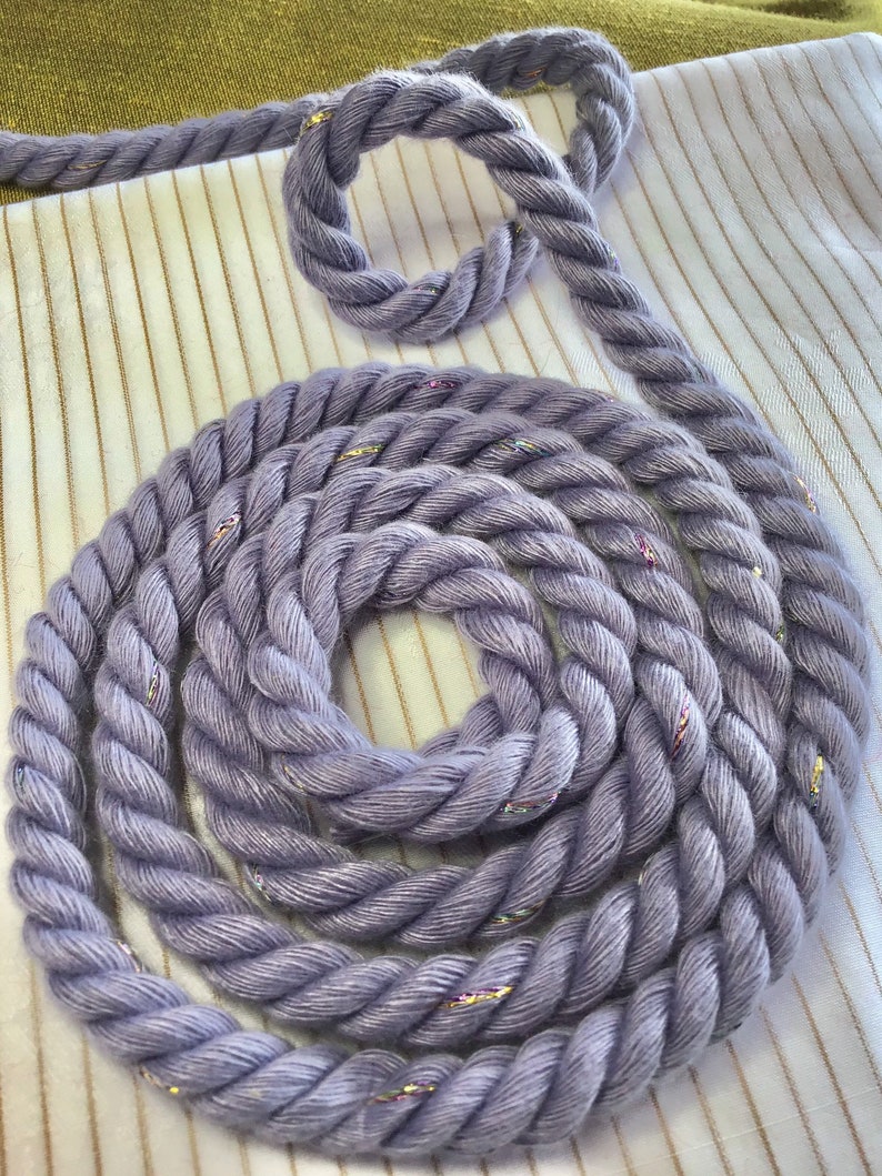 LILAC Lavender Rope METALLIC TWISTED Cord Trim, Soft Decorative Rope ...