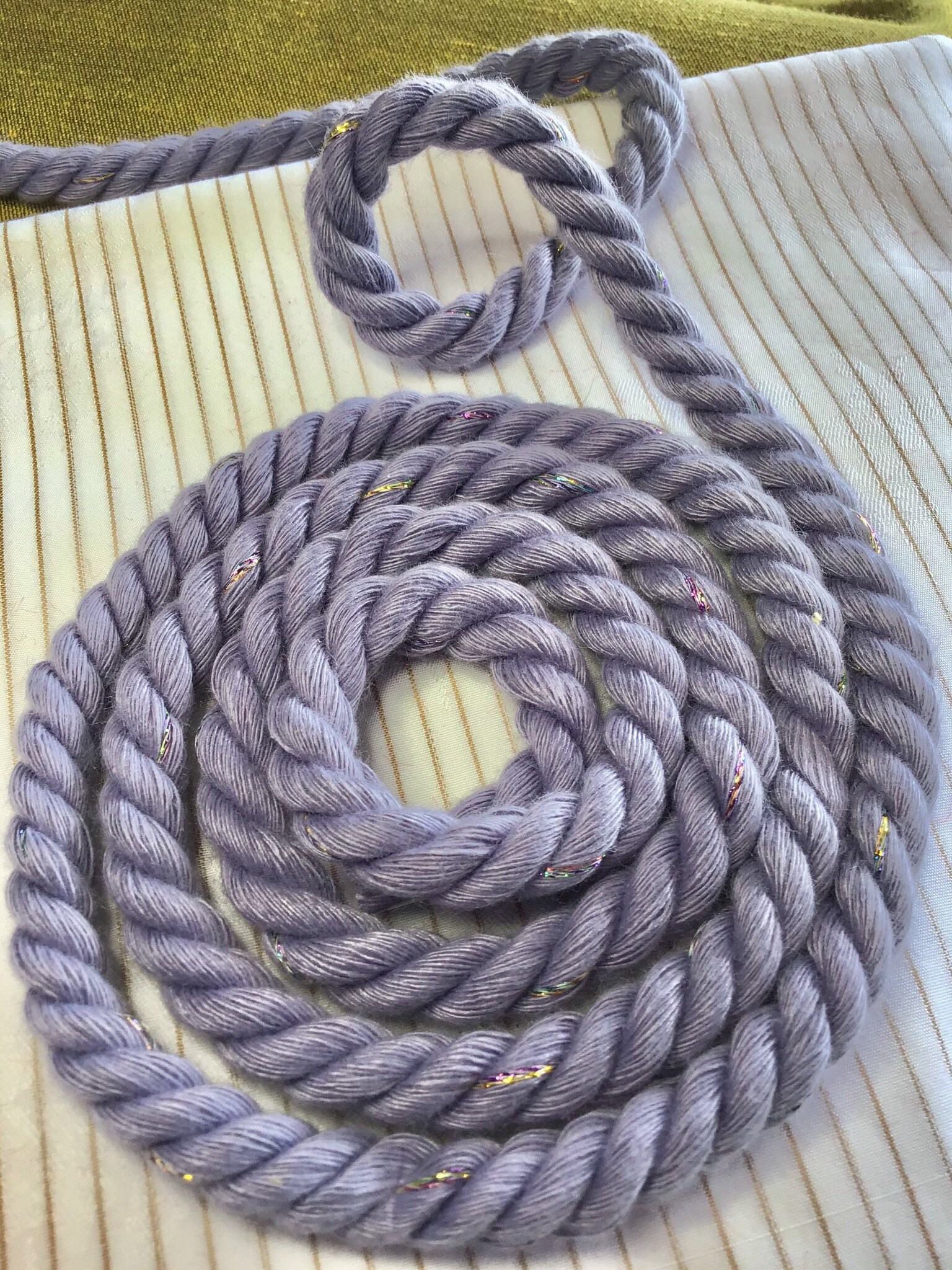LILAC Lavender Rope METALLIC TWISTED Cord Trim Soft - Etsy