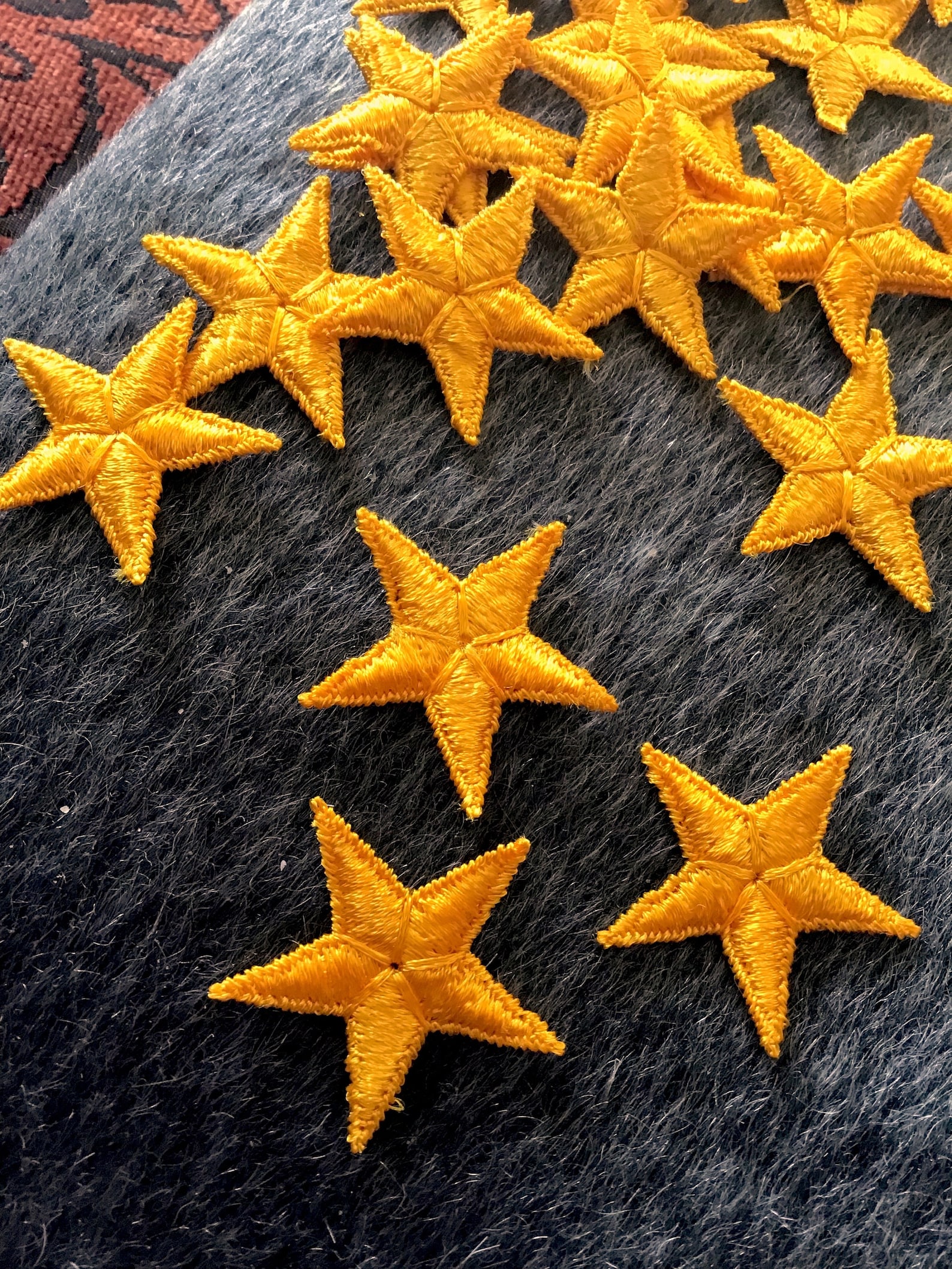 1960s Vintage Yellow Star Applique Vintage Embroidered - Etsy