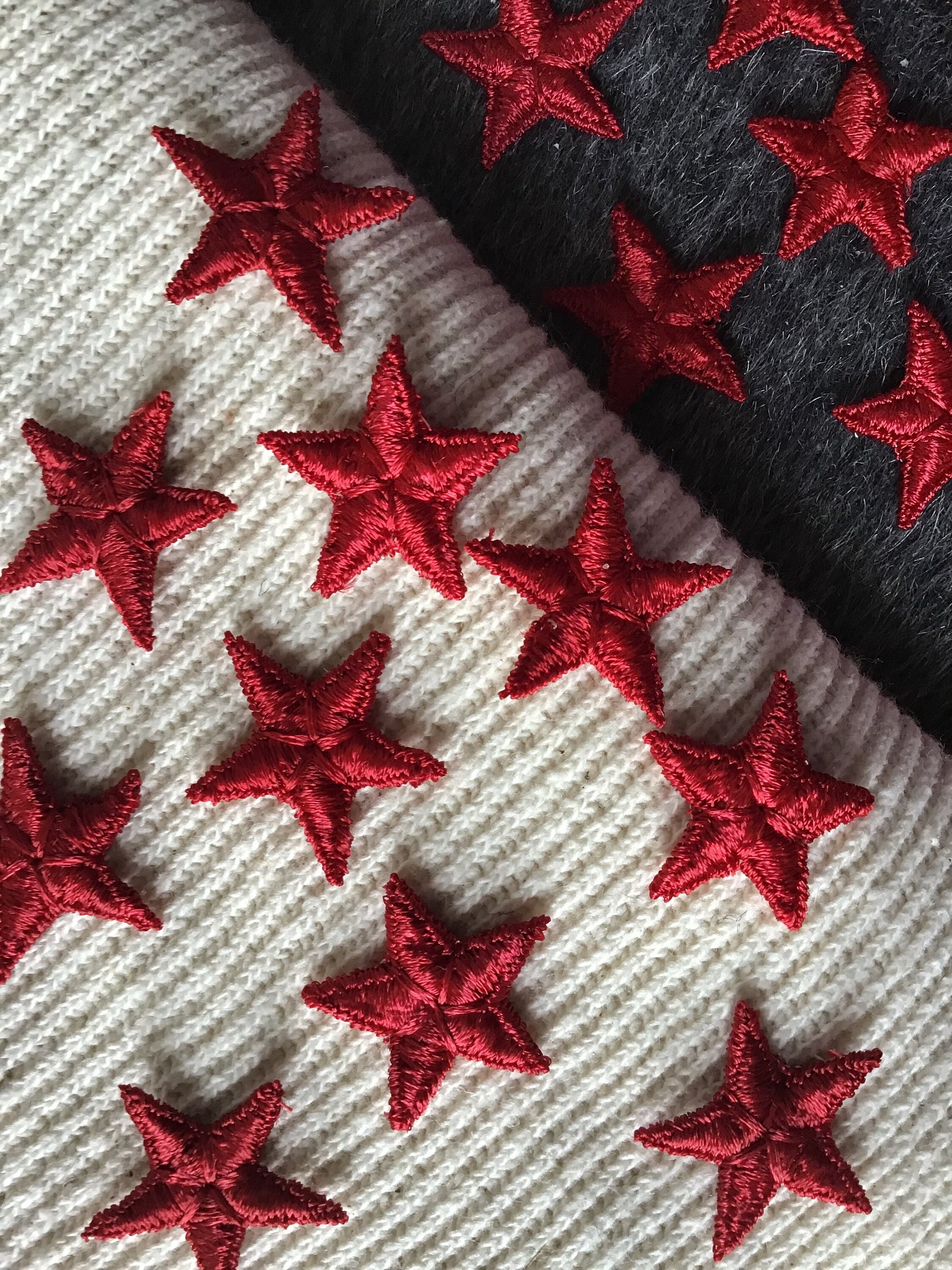 1960s Red Star Applique Vintage Embroidered Applique Star - Etsy