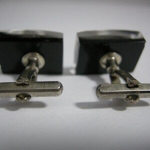 Vintage Mens Cufflinks 1960s Double Lucite Real Pearl Oyster Shell ...