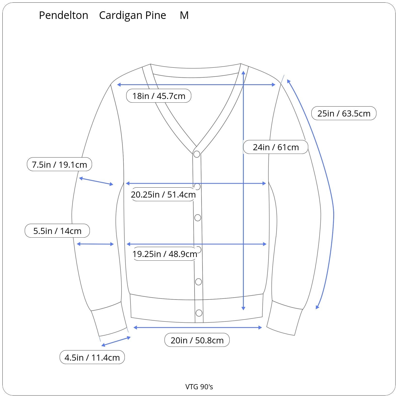 Pendleton Womens M Cardigan Vintage Green Pine Needles Cones Buttons ...