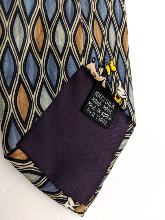 Vtg Disney Silk Tie Mickey Mouse Donald Duck Goofy G… - Gem