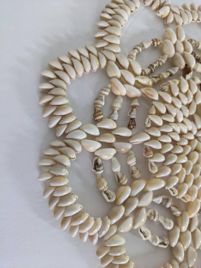 Shell Doily Vintage 70's Trivet Sea Shells Tiki 10.5" Retro Coastal ...