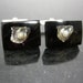 Vintage Mens Cufflinks 1960s Double Lucite Real Pearl Oyster Shell ...