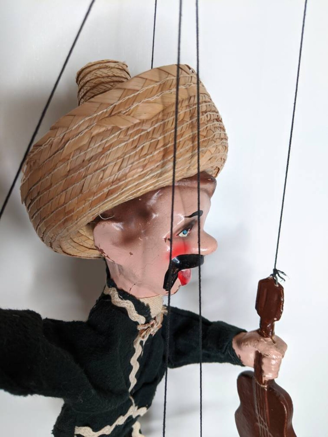 Mariachi Puppet 16 Inches Marionette Mexico Guitar Bottle Sombrero - Etsy