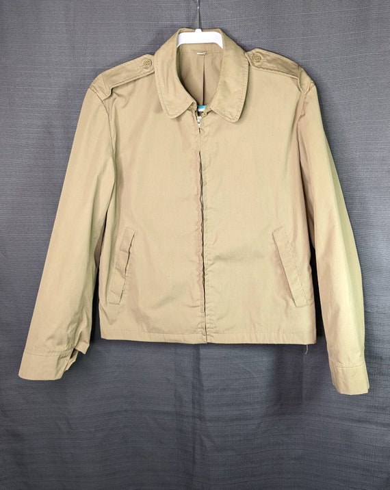 Vtg 60s Beige Tan Military Jacket Ceiling Zero Blauer… - Gem