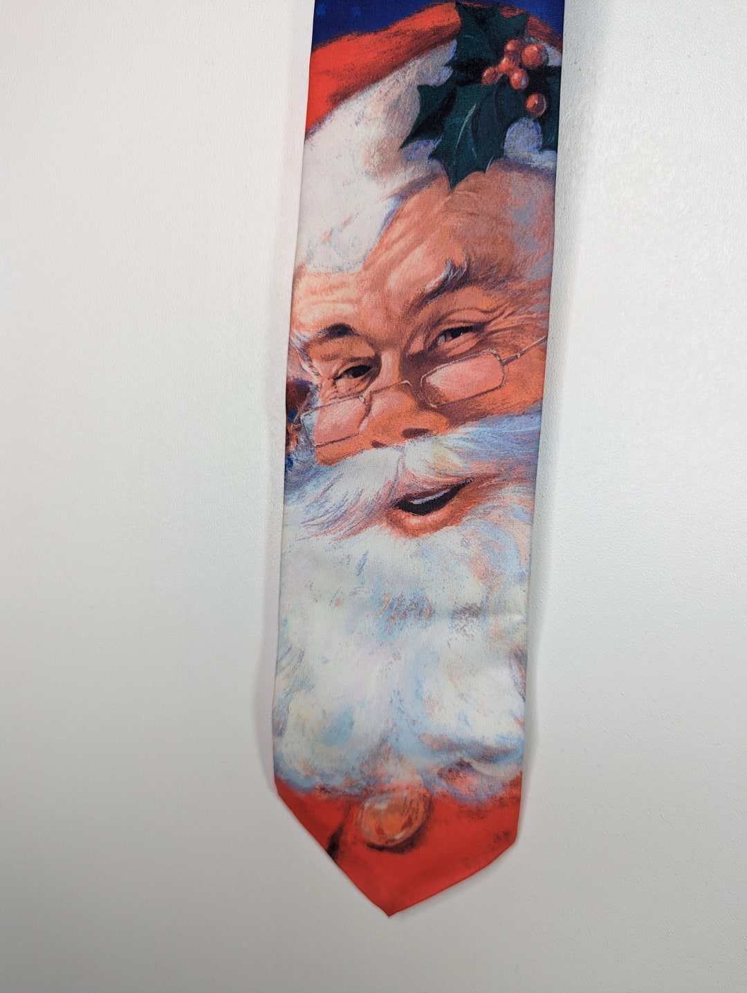 Vintage Christmas Tie Big Santa Ralph Marlin 1994 Men's - Etsy