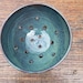 Berry Bowl, Small Pottery Colander in Turquoise - Etsy