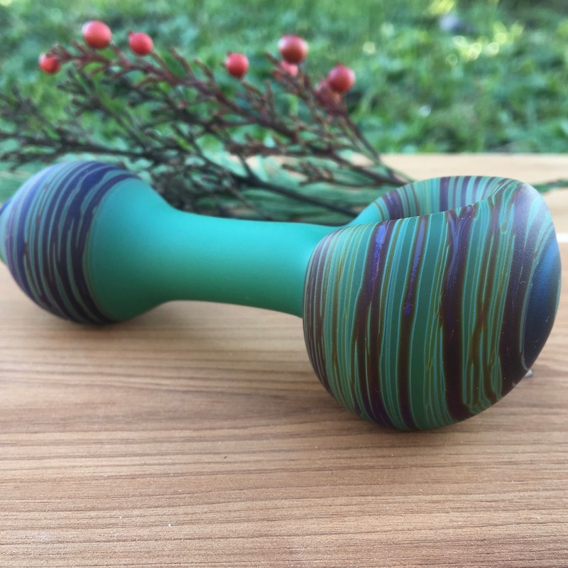 Green Glass Pipe - Etsy