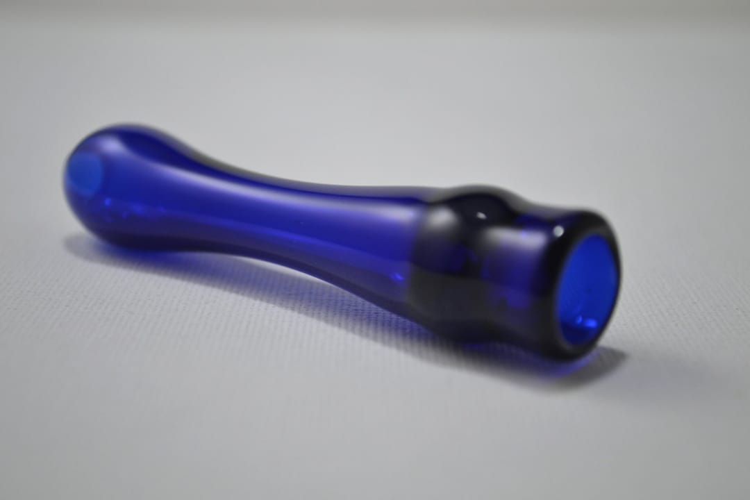 Glass Pipe, Small Pipe, Blue Glass Pipe, Cobalt Glass Pipe ...