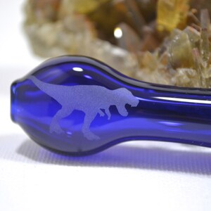 Glass Pipe, Pipes, Dinosaur Pipe, Blue Pipes, T Rex Pipe, Sand Etched ...