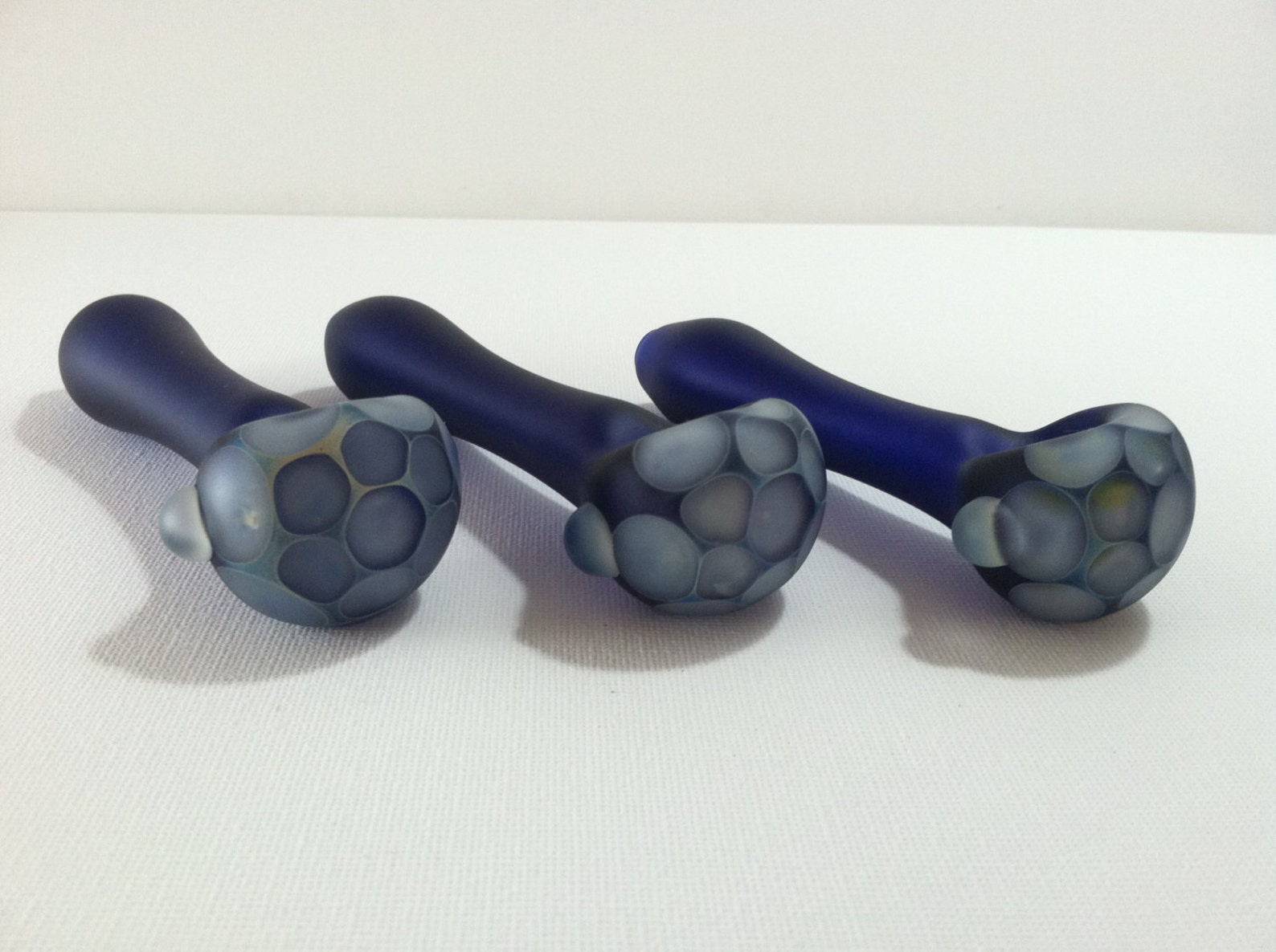 Glass Pipe Spoon Pipe Sand Etched Fume Honeycomb Spoon Pipe - Etsy