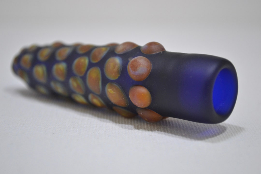 Glass Pipe, Smoking Glass Pipe, Pipe, Bat Pipe, Blue Glass Pipe, Glass ...