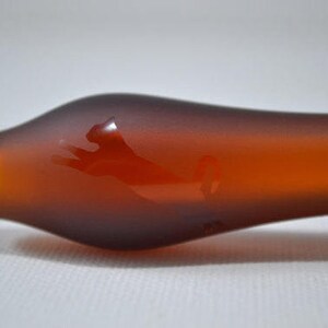Glass Pipe, Kitty Cat Spoon Pipe, Spoon Pipe, Sand Etched Spoon Pipe ...