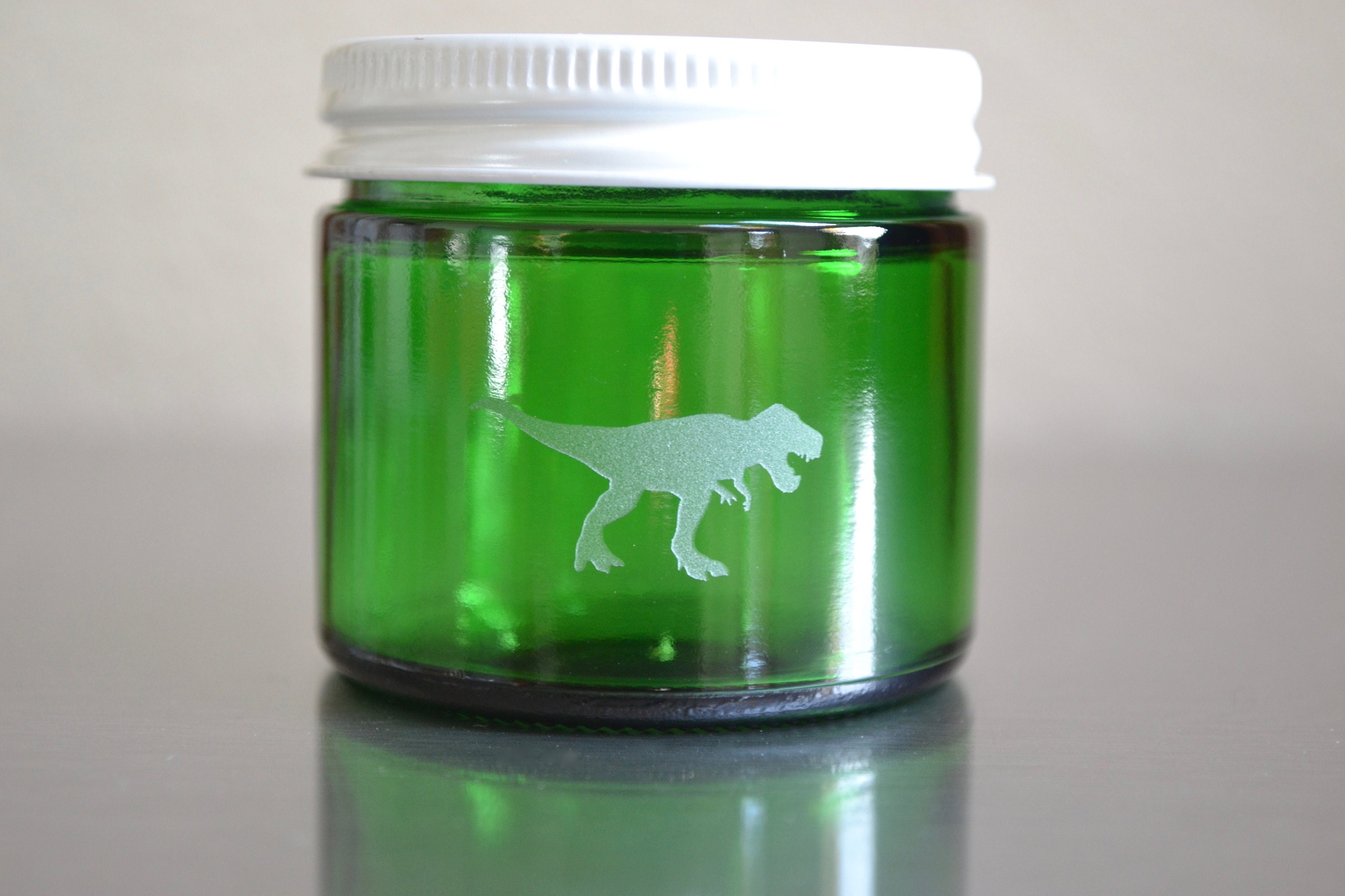 Glass Jars Little Glass Jar Small Glass Jar Green Jar | Etsy