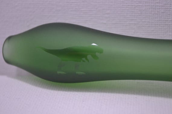 Glass Pipe Green Spoon Pipe Dinosaur Pipe T Rex Pipe | Etsy