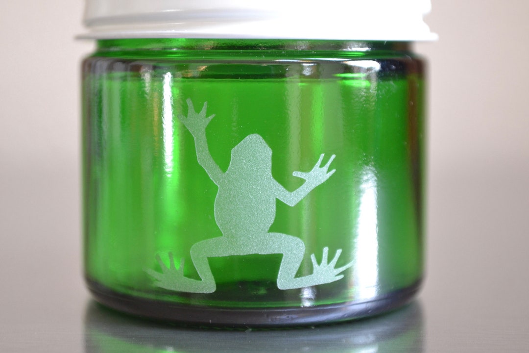 Glass Jars, Little Glass Jar, Small Glass Jar, Green Jar, Small Jar ...