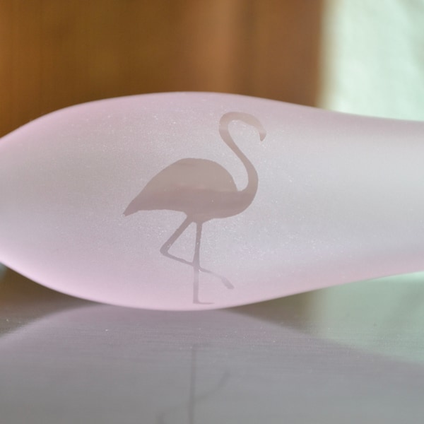 Flamingo Glass Art - Etsy