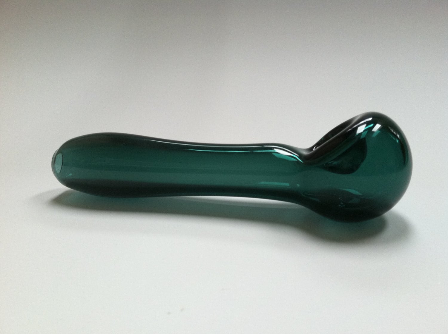 Glass Pipe Spoon Pipe Emerald Green Spoon Pipe Boro Pipes - Etsy