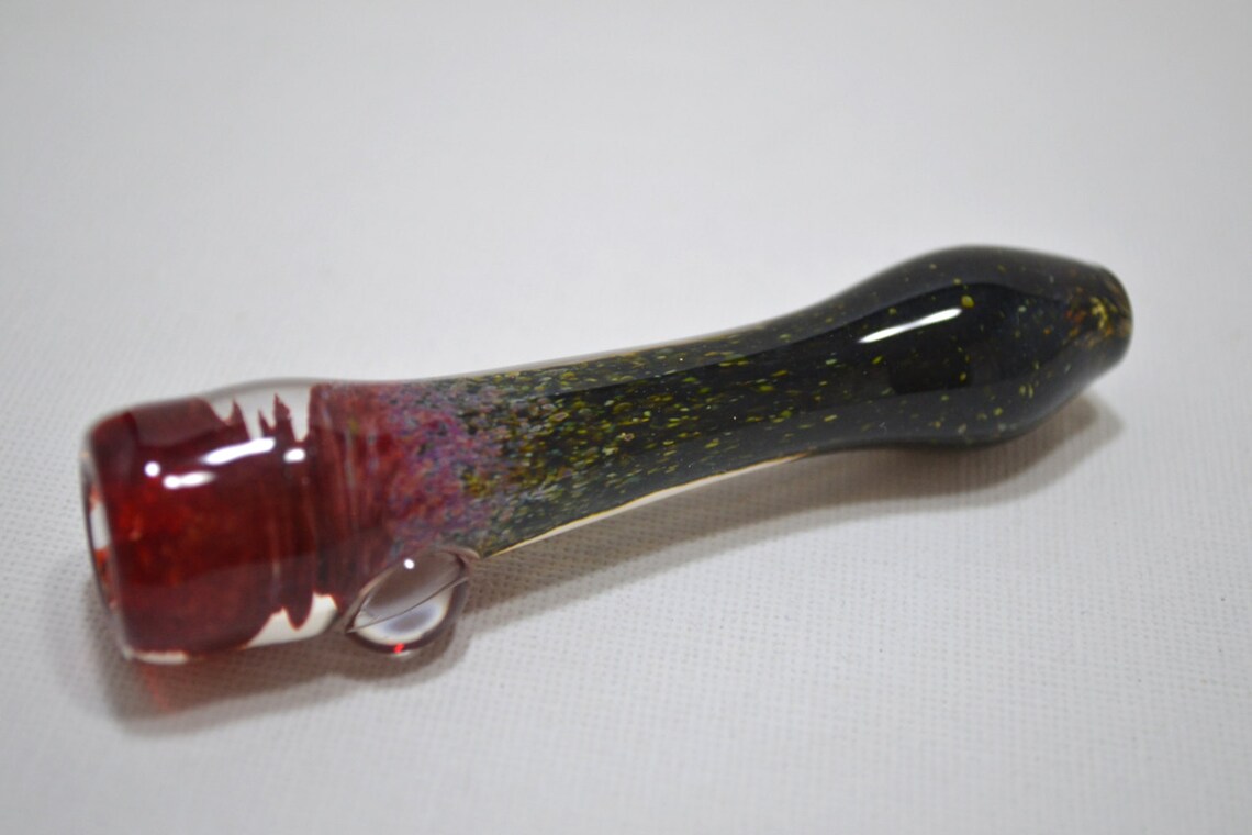 Glass Pipe Pipe Red Bat Pipe Small Glass Pipes - Etsy
