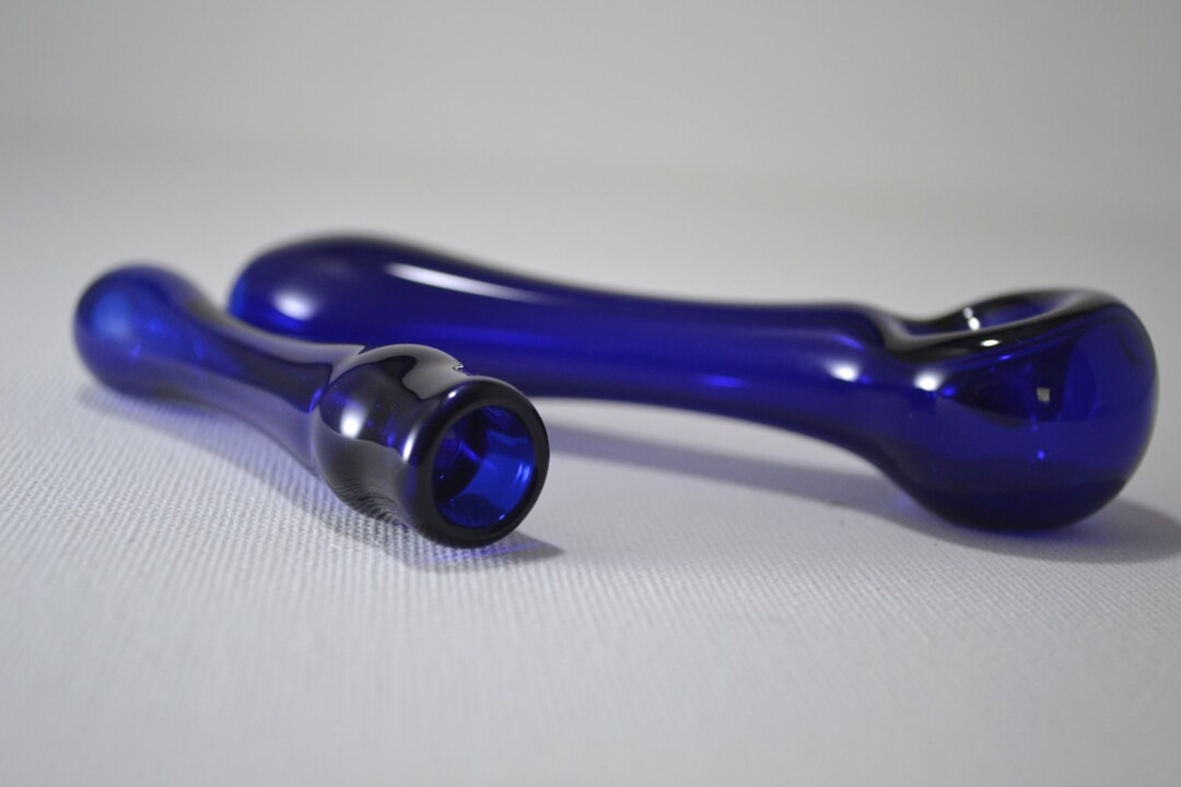 Glass Pipe Set, Spoon Pipe, Pipes, Blue Glass Pipes, Borosilicate Pipes ...