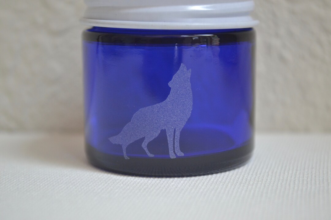 Glass Jars, Little Glass Jar, Small Glass Jar, Blue Jar, Small Jar ...