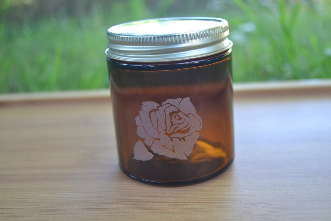 Small Glass Jar, Amber Glass Jar, Spice Jar, Storage Jar, Jars, Sand ...