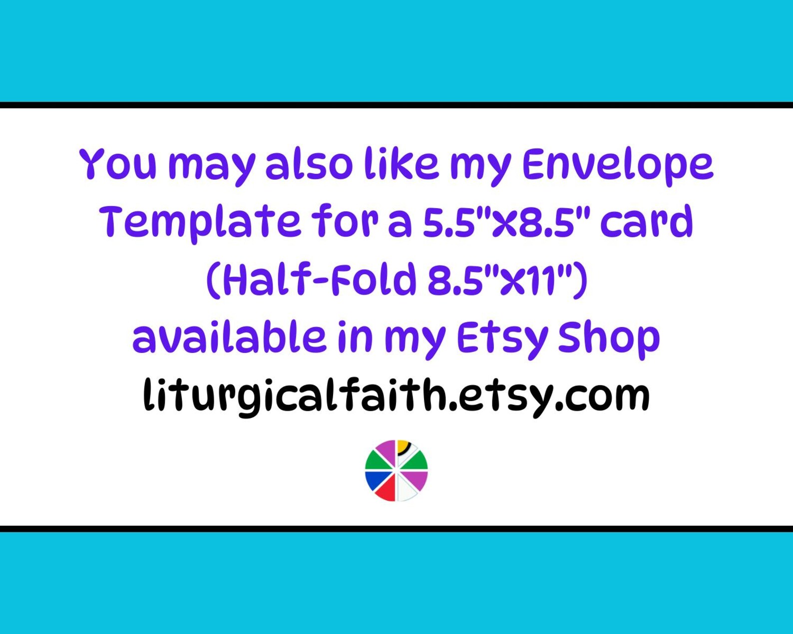 Envelope Template for 4.25"x5.5" Card--quarter-fold 8.5"x11", PDF ...