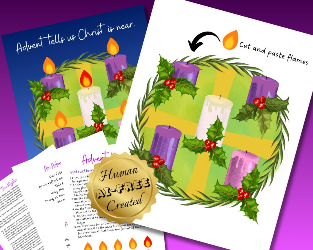Printable Christian Advent Wreath: Liturgical Prayers & Guide (PDF) - Etsy