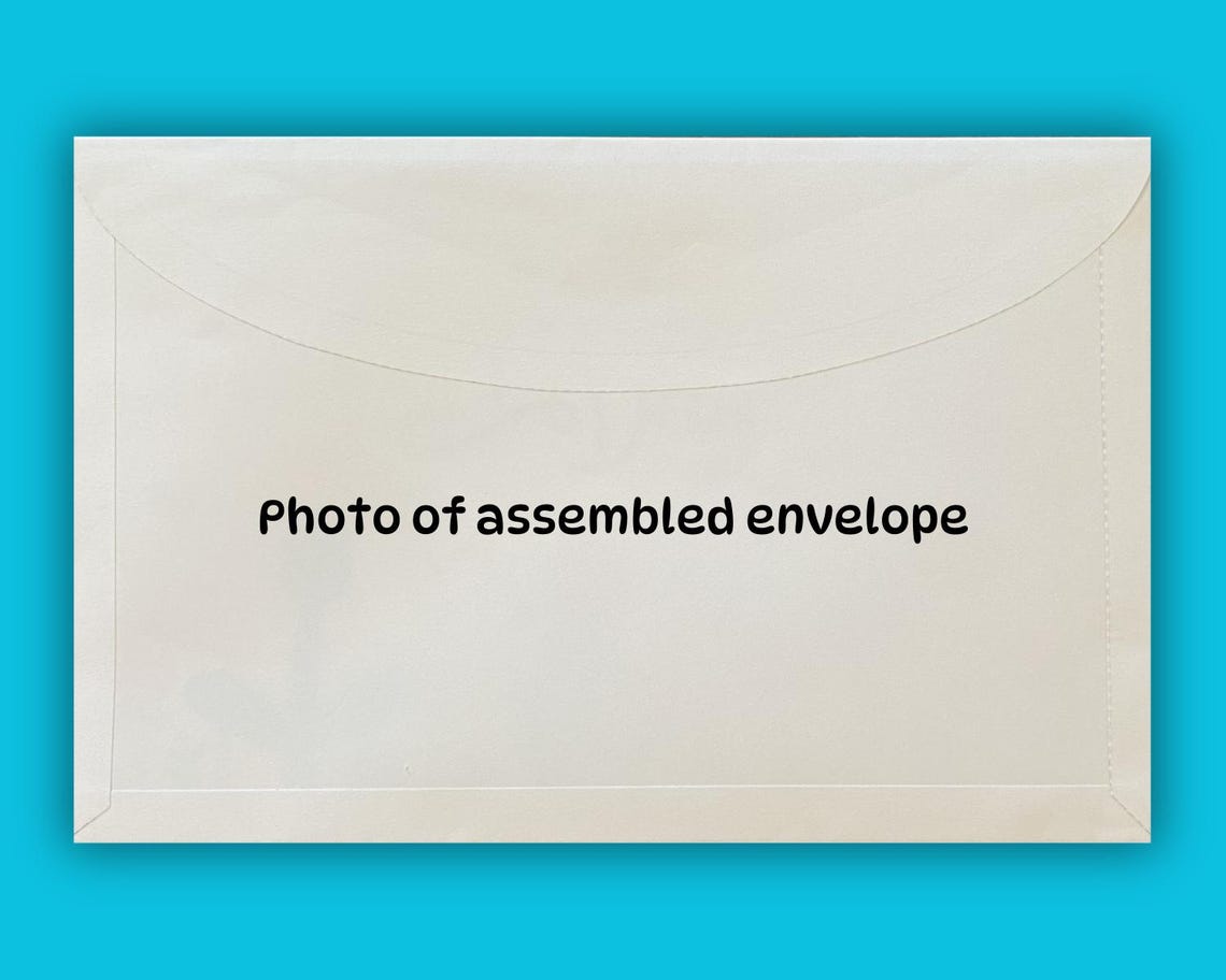 A9 Envelope Template: 5.5" X 8.5" Card (PDF Printable) - Etsy