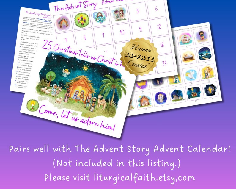 Christian Advent Wreath: Liturgical Bible Christmas Printable With ...