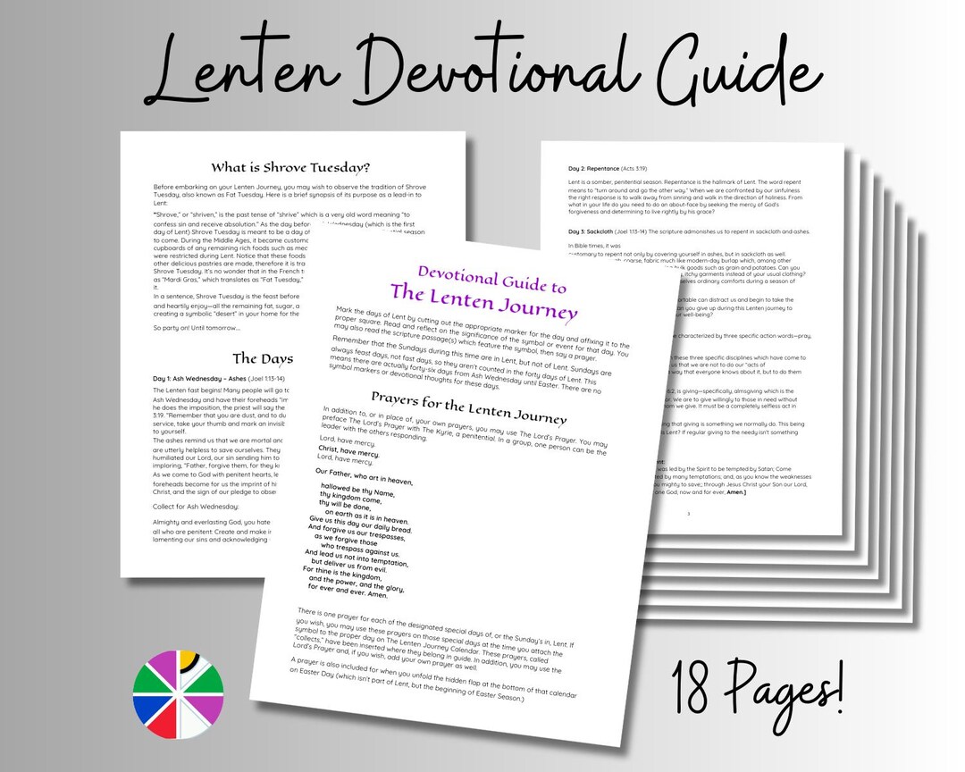 Lent Devotional Guide Bible Study Plan With Mini Meditations on Lenten ...