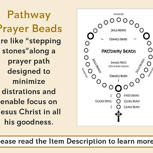 Olive Wood Pathway Prayer Beads, Non-denominational Christian Rosary ...
