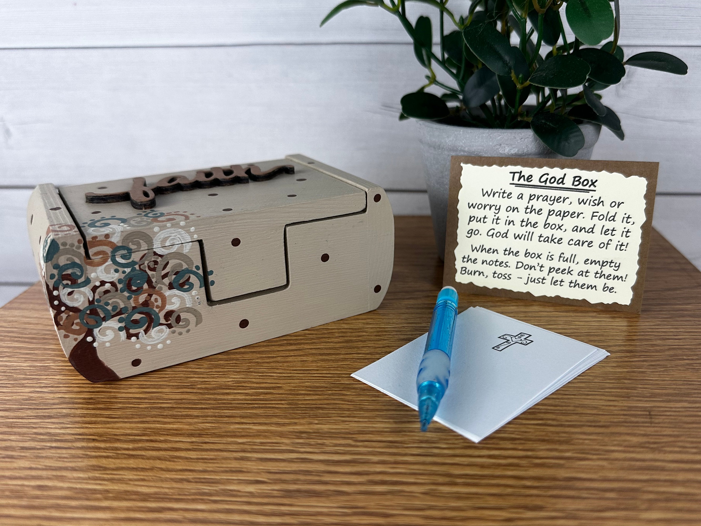 God Box Prayer Box Wooden Die Cut faith on - Etsy