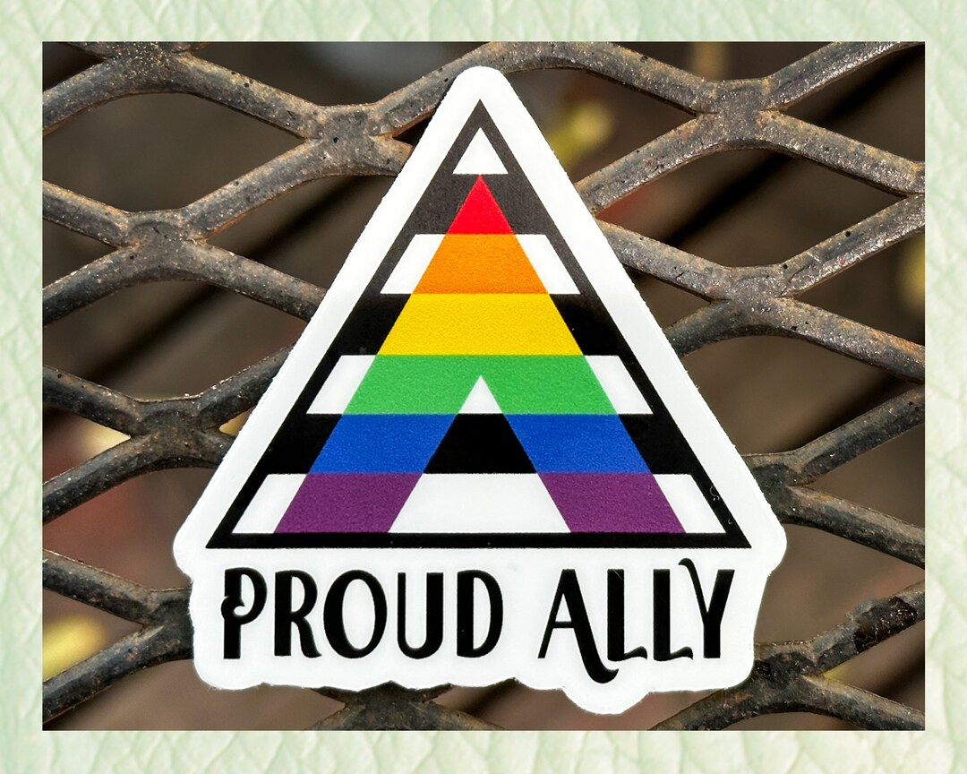 Proud Ally Rainbow Pride Sticker | 2" Pride Decal for Laptops ...