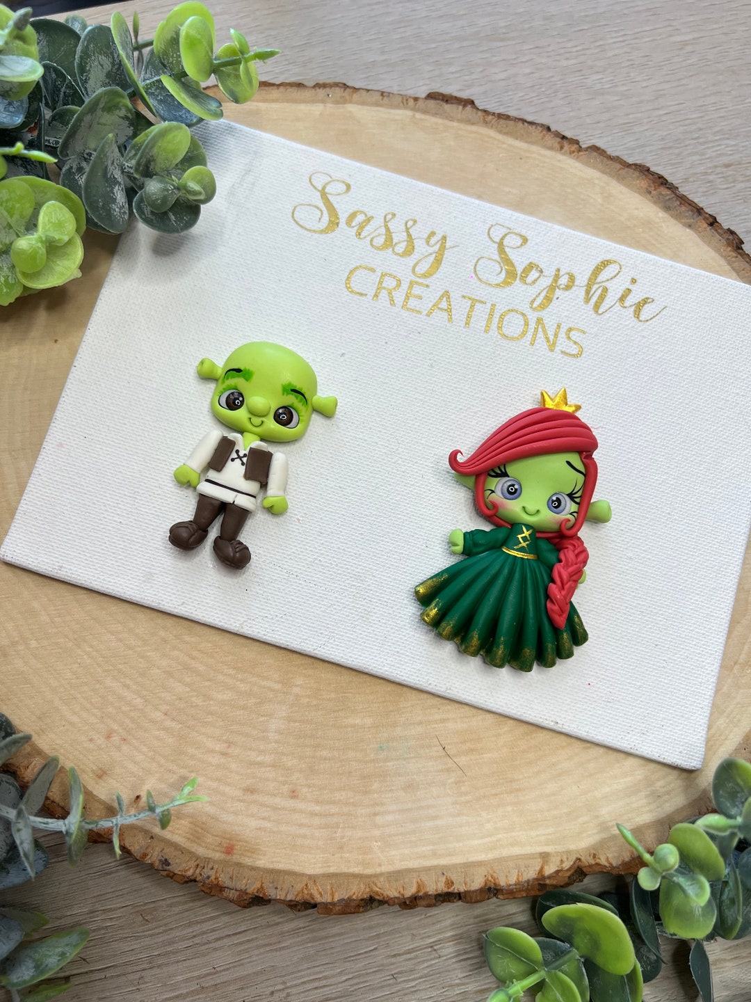 CLAYS: GREEN OGRE clay doll , clays, bow centers, clay dolls, clay ...
