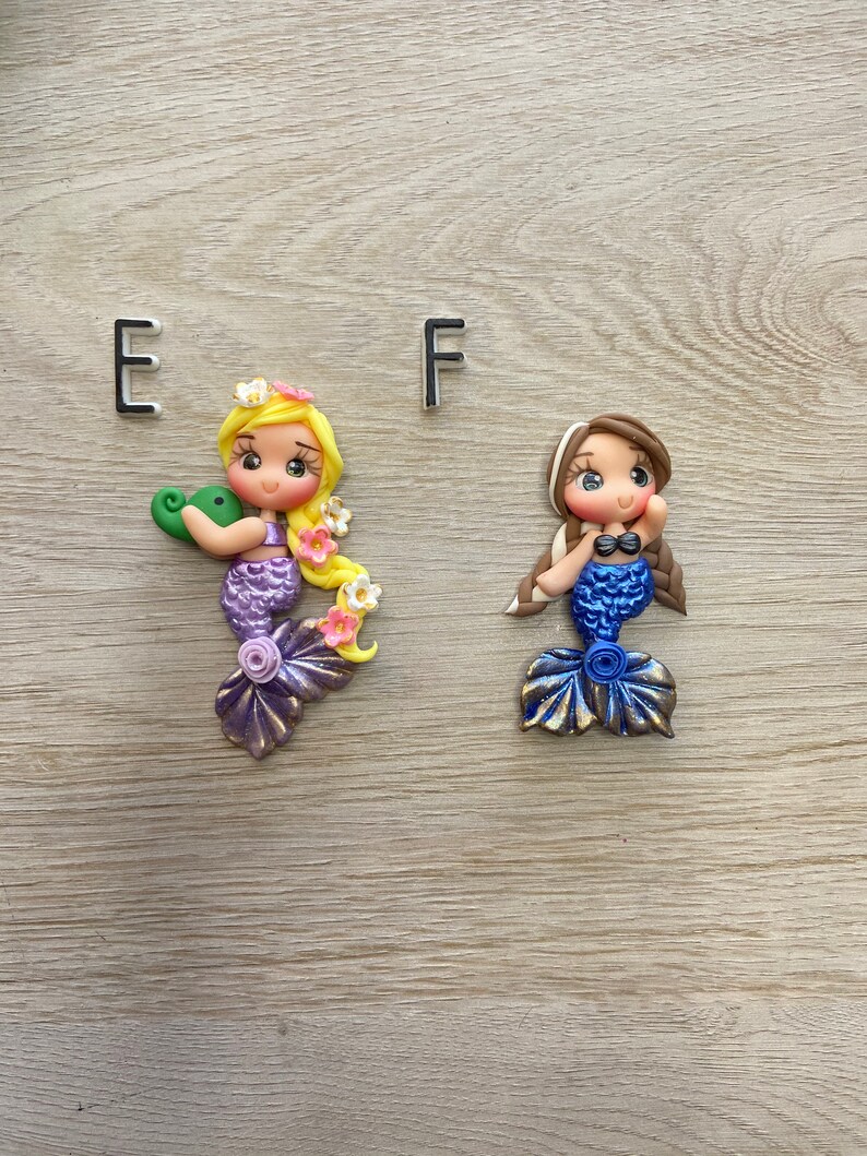 CLAYS MERMAID PRINCESS Clay Clay Centers Clays Bow - Etsy