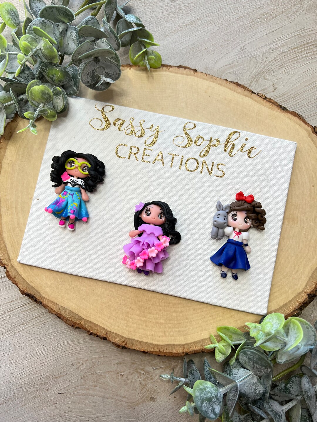 Handmade Clay Sisters Embellishments: 2.25" Bow Centerpieces - Etsy