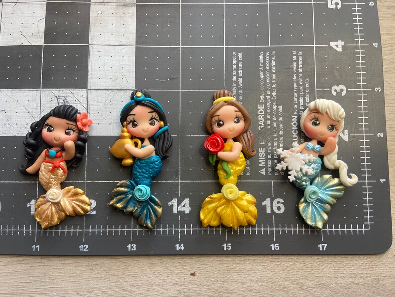 CLAYS MERMAID PRINCESS Clay Clay Centers Clays Bow - Etsy