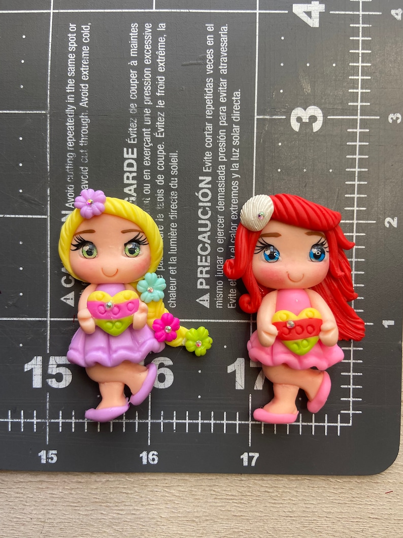 CLAYS: POP-IT Princess Clays Bow Centers Clay Dolls Clay | Etsy
