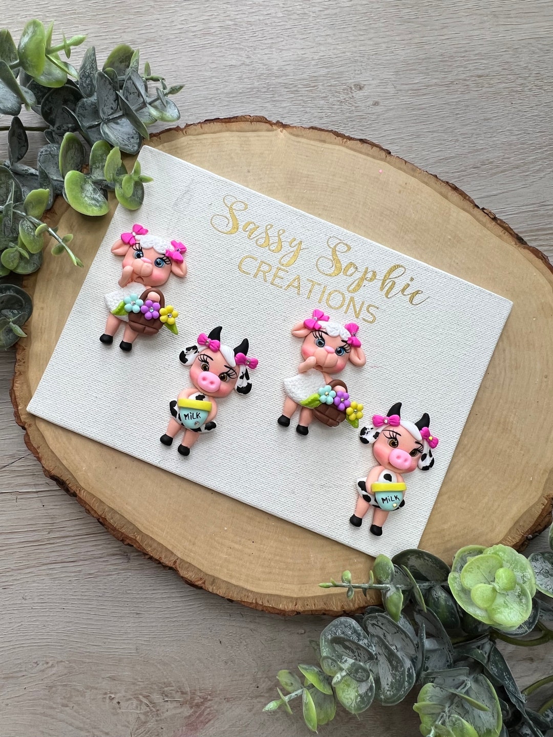 CLAYS; SPRING FARM Animal Cuties Clay Center, Clays, Bow Centers, Clays ...