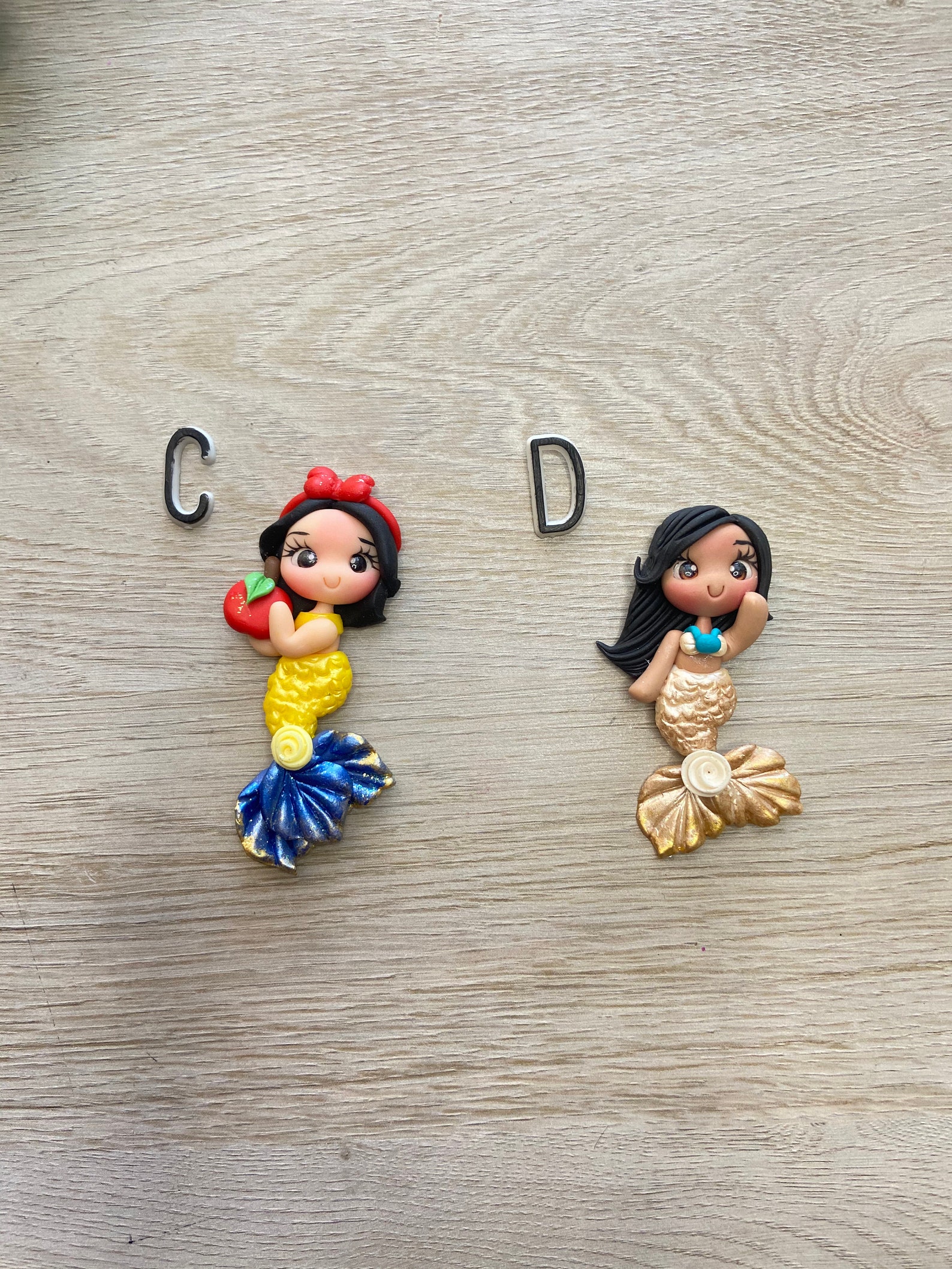 CLAYS MERMAID PRINCESS Clay Clay Centers Clays Bow - Etsy