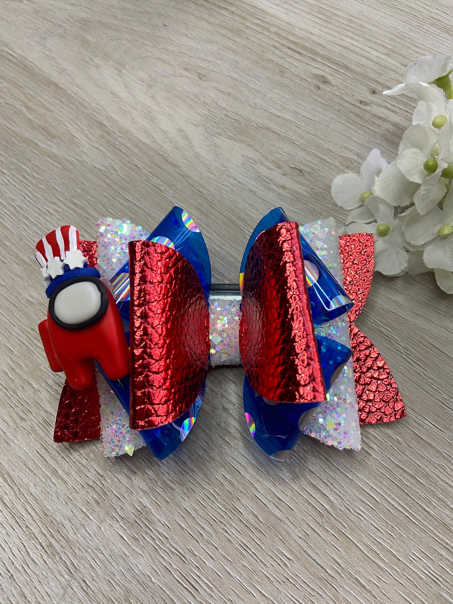 ENTRE lazo estadounidense lazo de pelo del 4 de julio lazos | Etsy