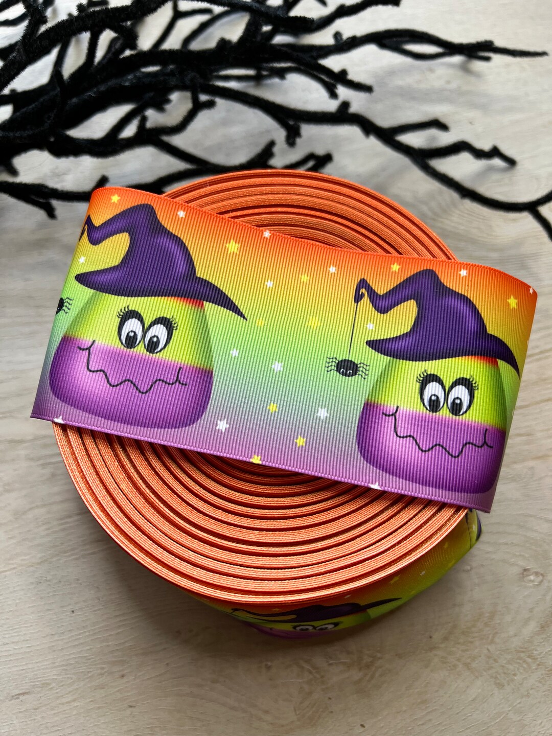 3" Halloween Gosgrain Ribbon, 3" Grosgrain Halloween Ribbon, 3 Inch ...
