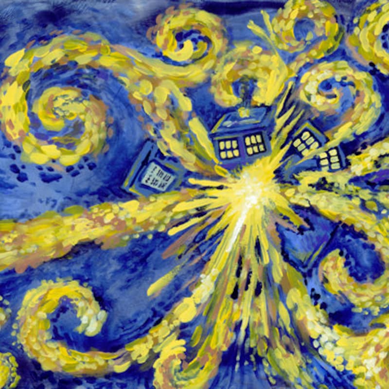 Dr Who Art Van Gogh - Etsy